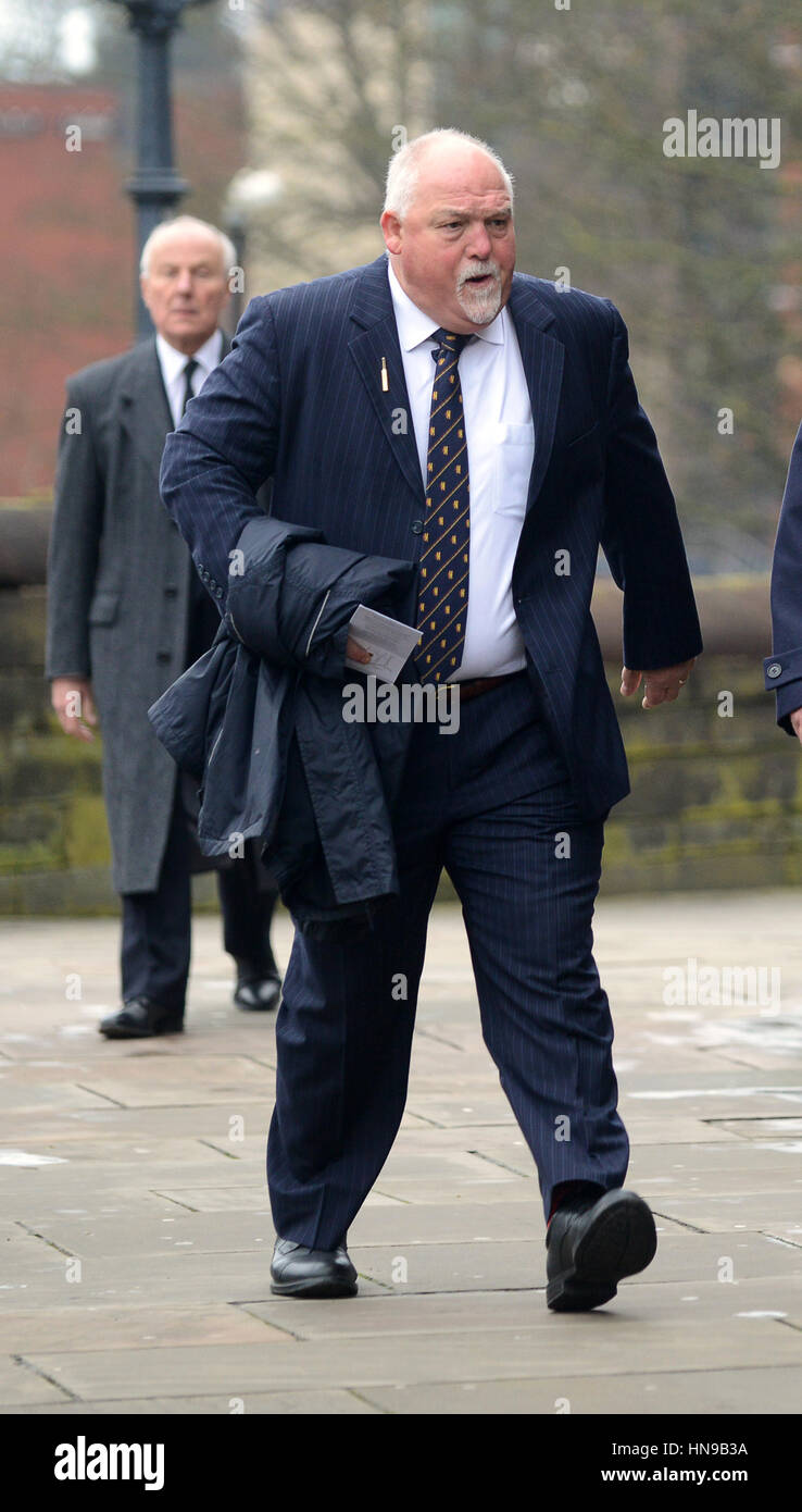 Former England cricket captain Mike Gatting arriving at St Peter's ...