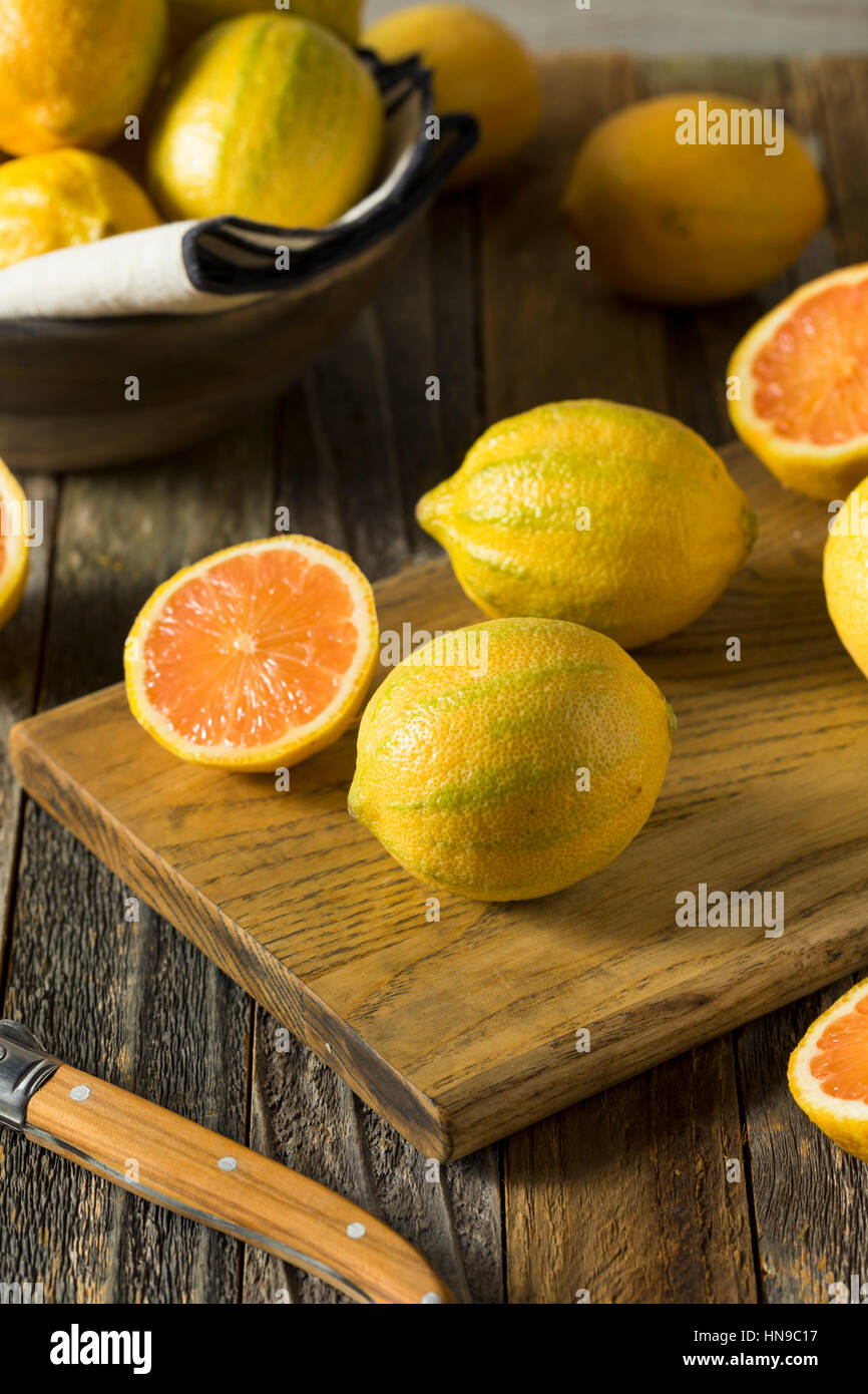 Raw Organic Pink Lemons Ready to Use Stock Photo - Alamy