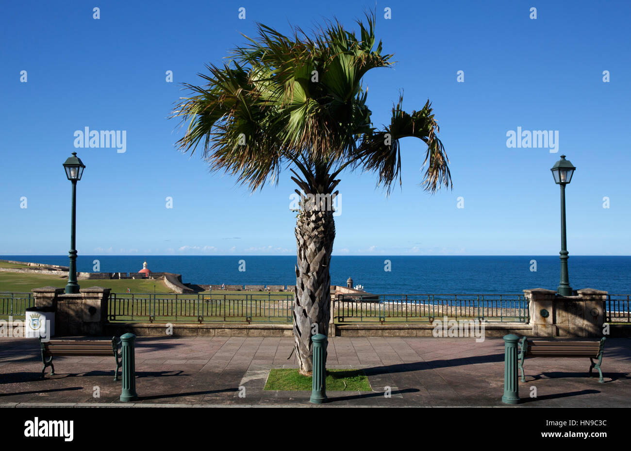 Waterfront scene scenic, San Juan, Puerto Rico Stock Photo - Alamy