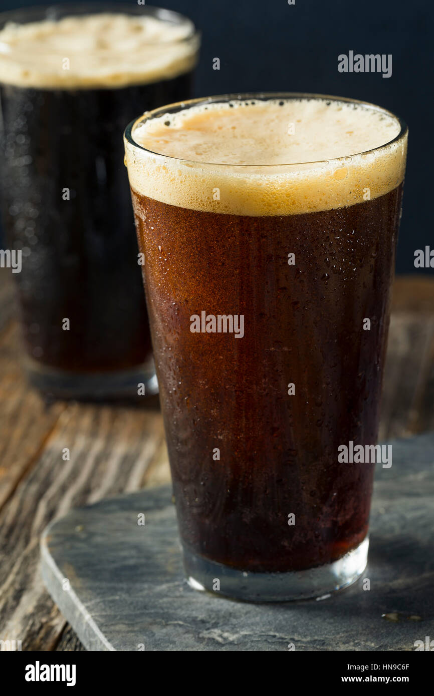 Frothy Nitro Cold Brew Coffee Ready to Drink Stock Photo - Alamy