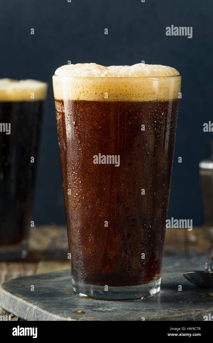 Frothy Nitro Cold Brew Coffee Ready to Drink Stock Photo - Alamy