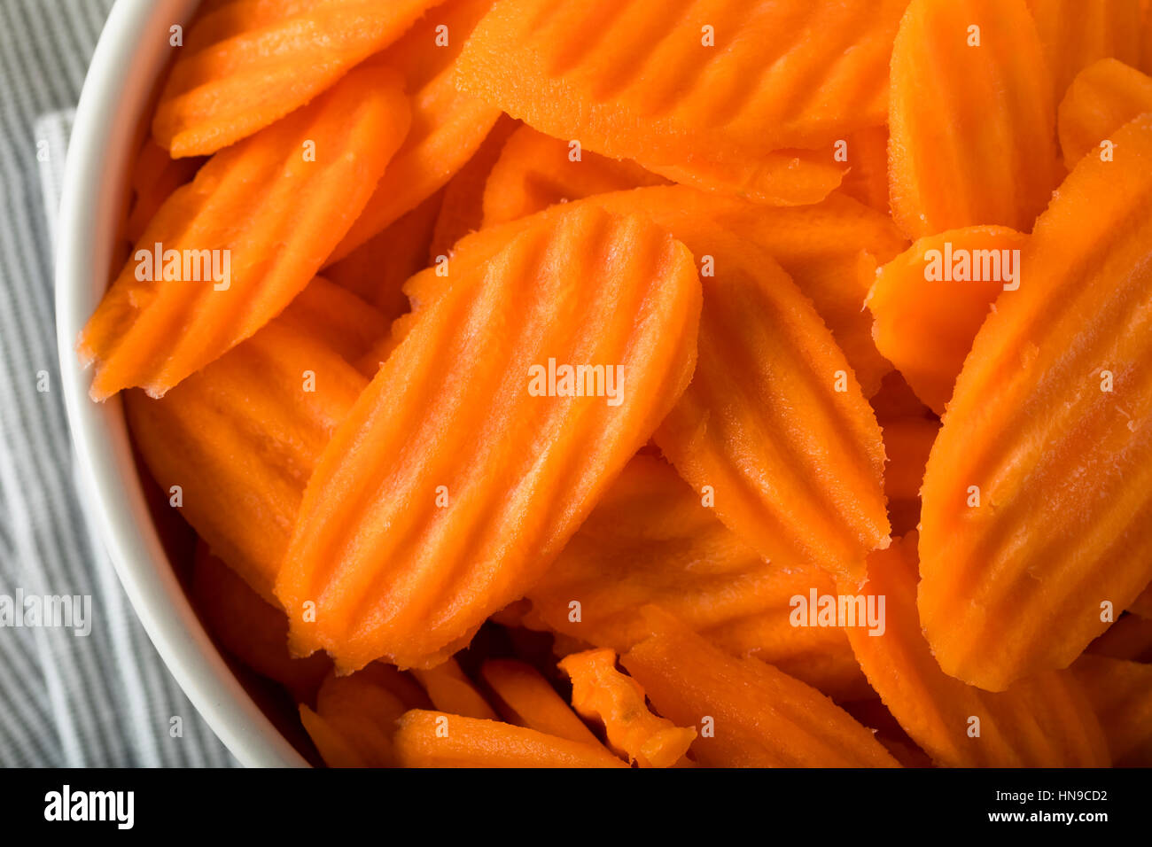 Healthy Organic Cut Carrot Chips Ready to Eat Stock Photo - Alamy
