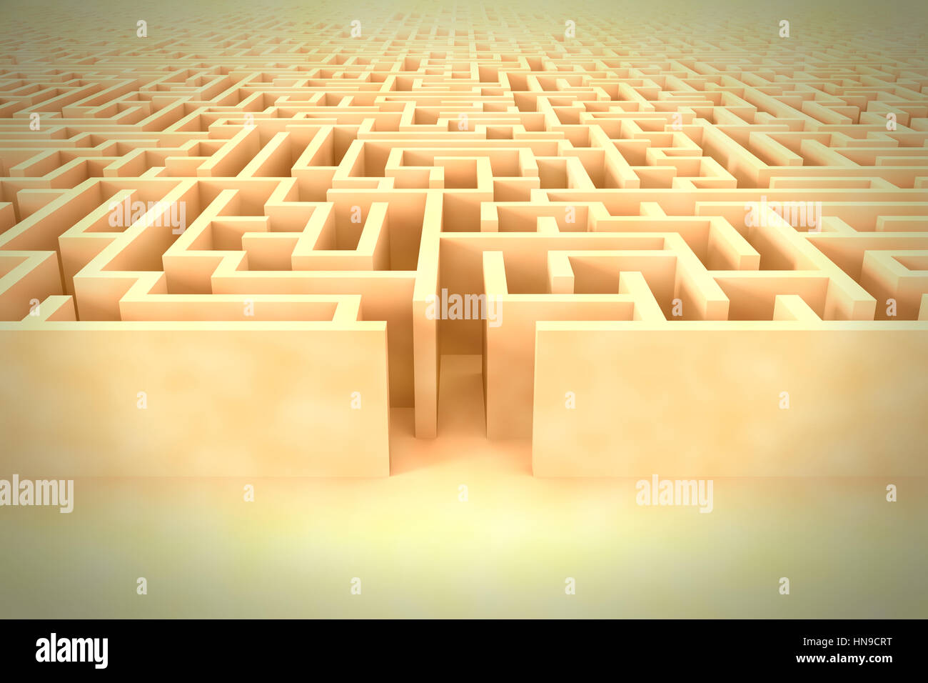 huge vintage maze structure with entrance Stock Photo - Alamy