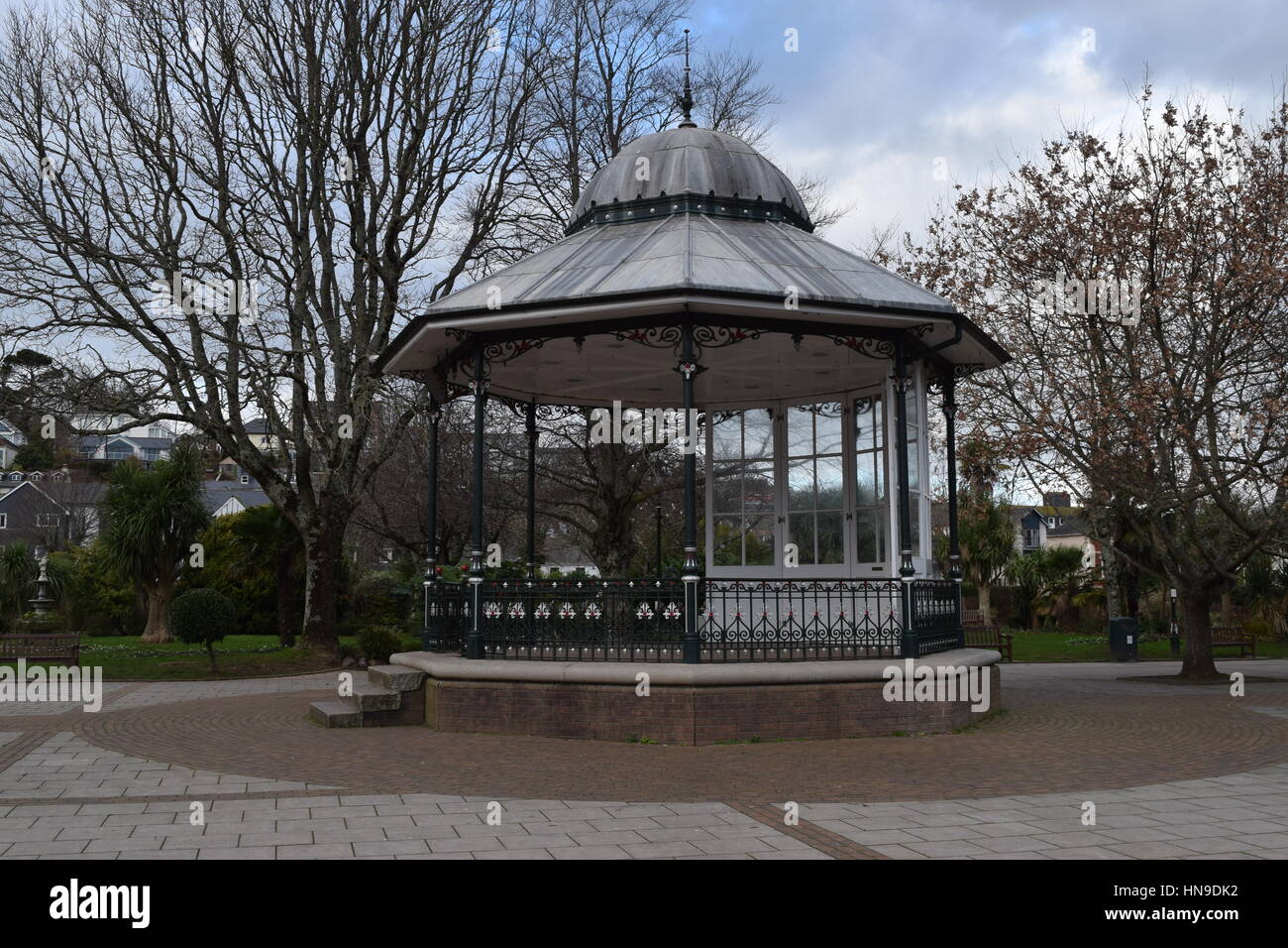 Beautifully outdoor decorated band stand Stock Photo - Alamy