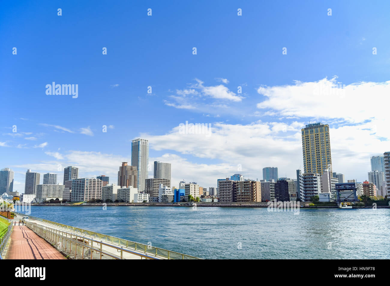 View of bay and Tokyo cityscape, Tokyo, Japan Stock Photo - Alamy