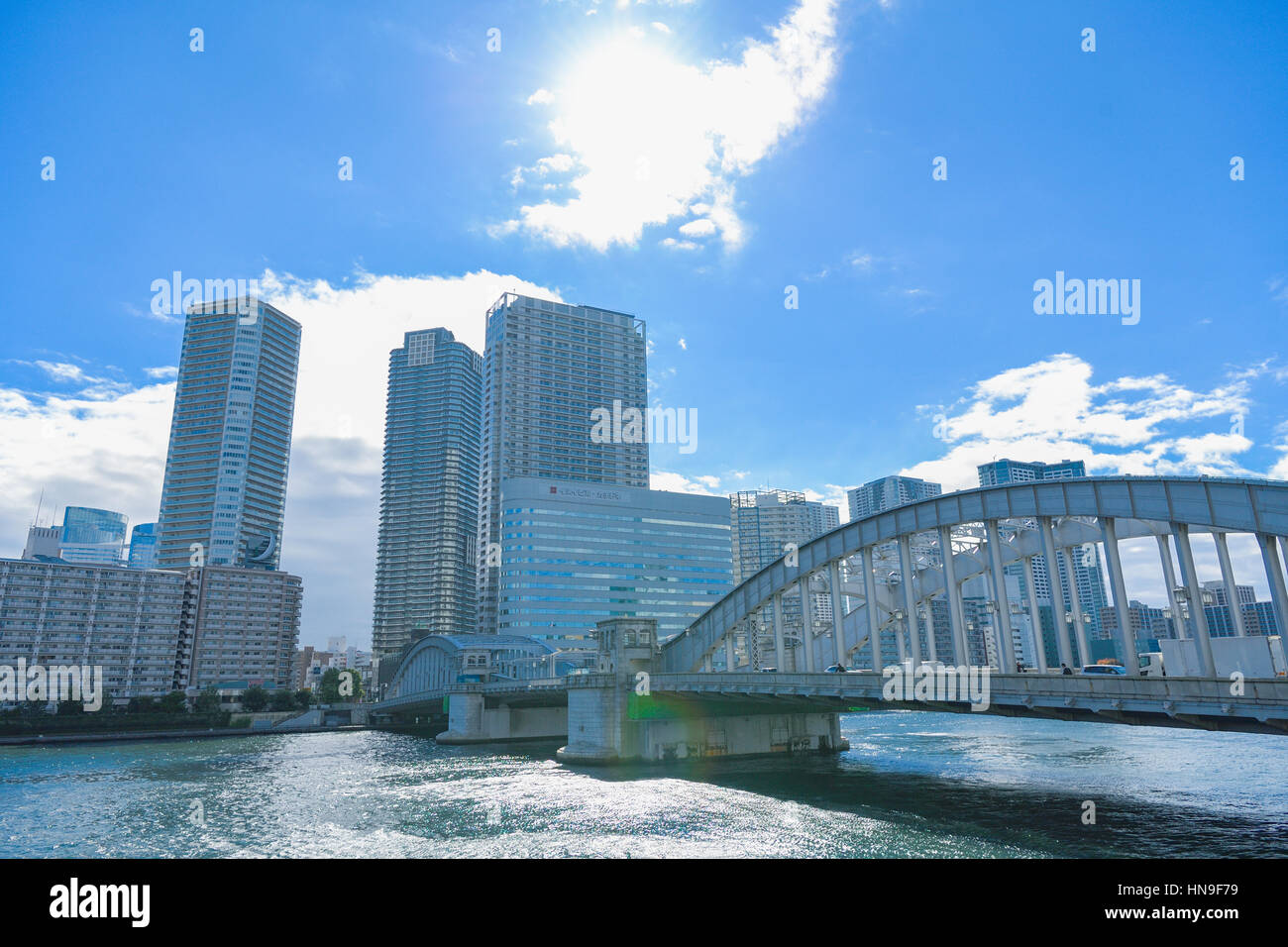 View of bay and Tokyo cityscape, Tokyo, Japan Stock Photo - Alamy