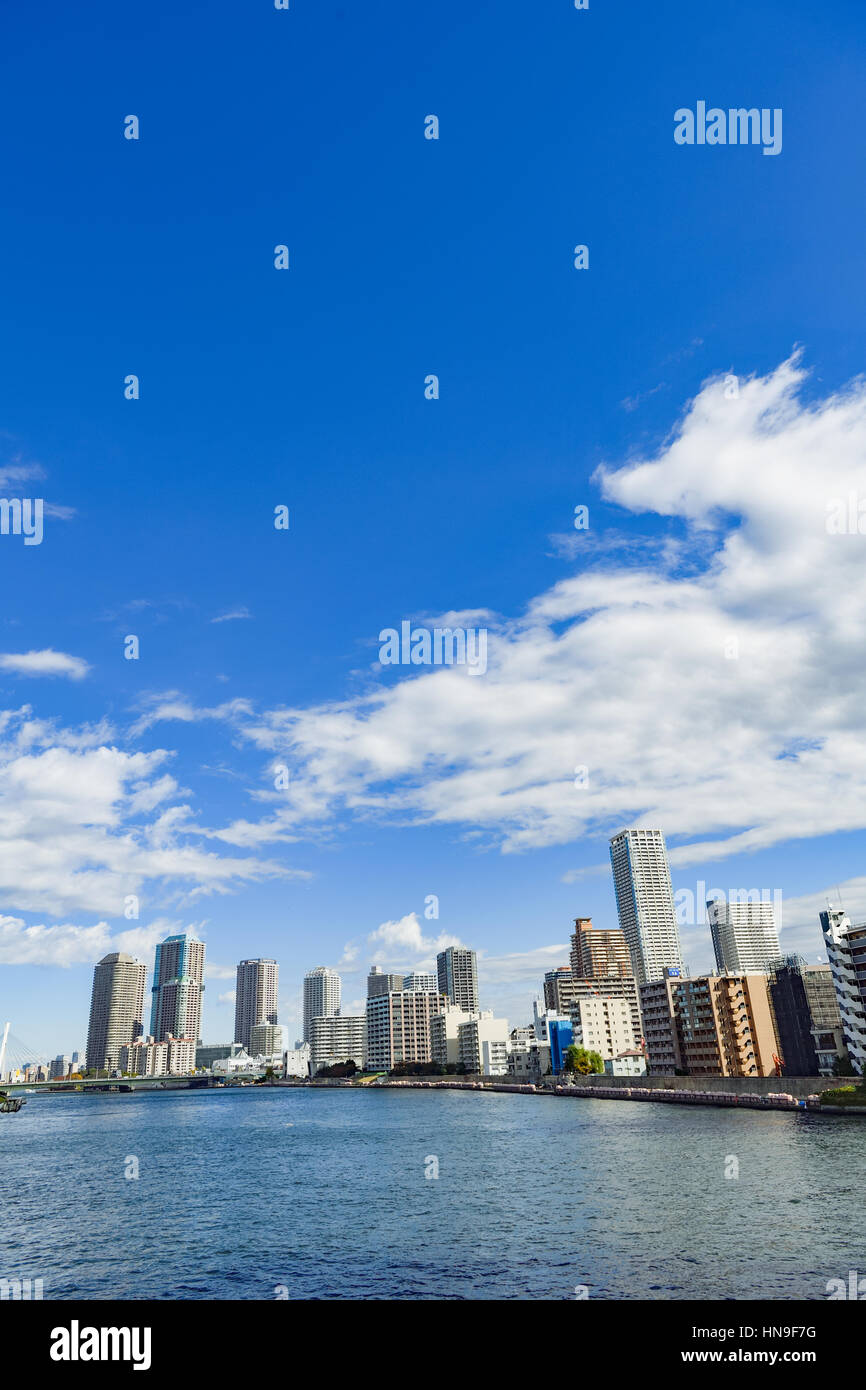 View of bay and Tokyo cityscape, Tokyo, Japan Stock Photo - Alamy