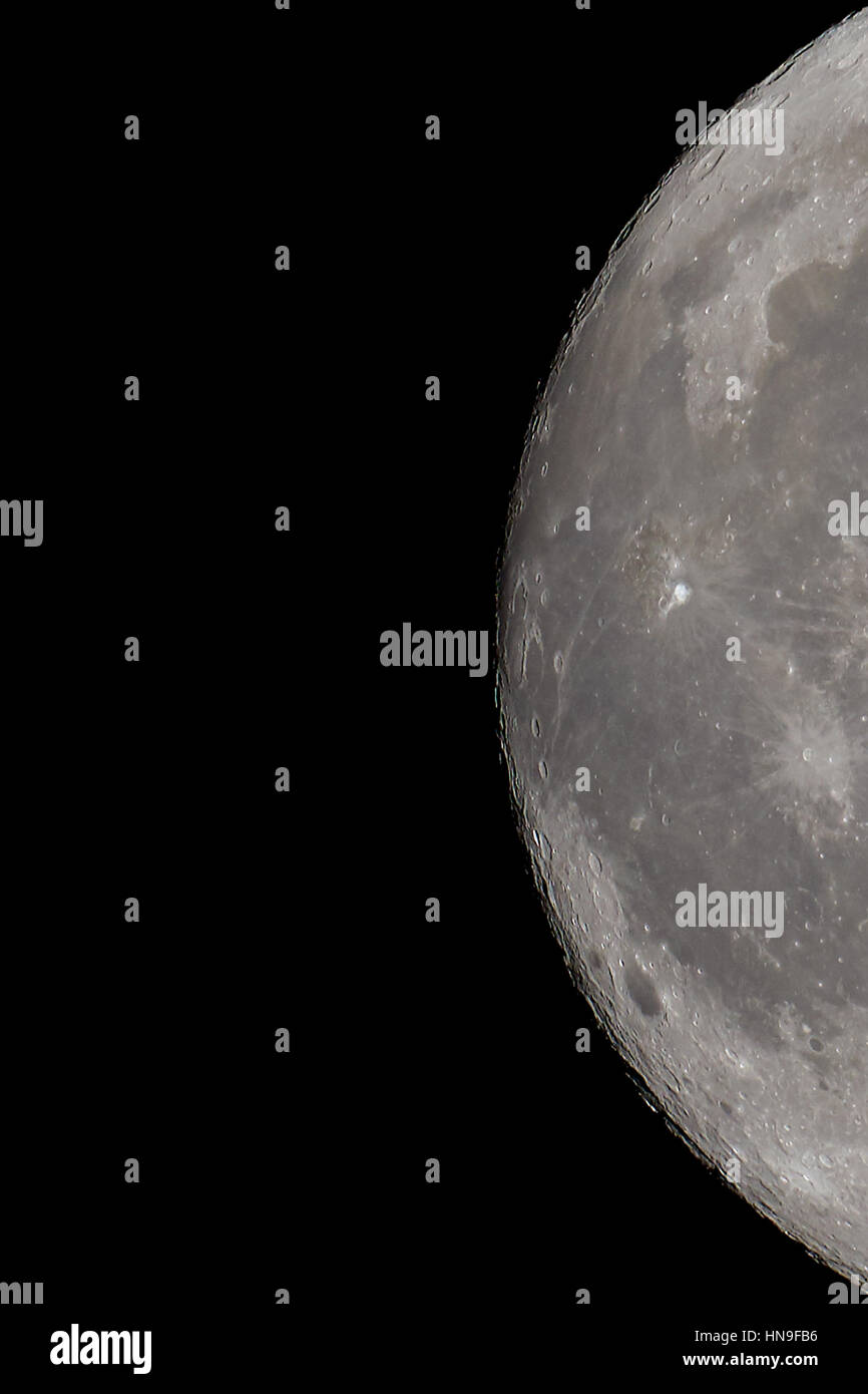 Full moon in the dark sky Stock Photo - Alamy