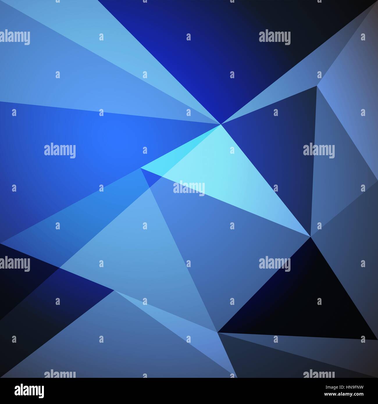 Low poly design element on blue gradient background, stock vector Stock ...
