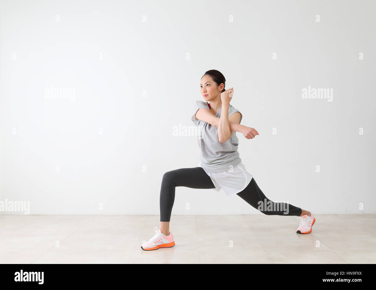 Asian woman training hi-res stock photography and images - Alamy