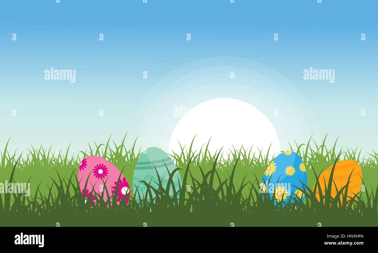 Easter holiday grass tree hill hi-res stock photography and images - Alamy