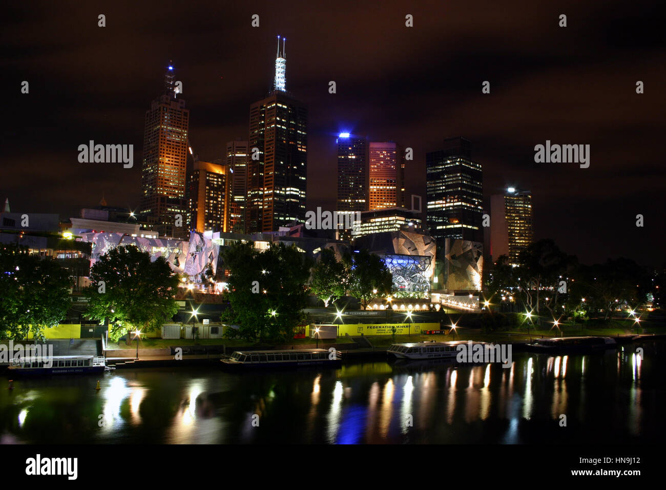 Melbourne at night, Australia Stock Photo - Alamy