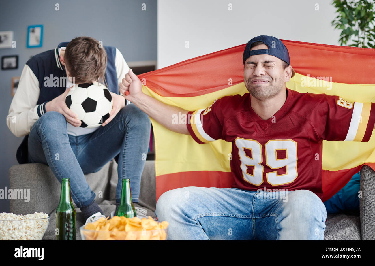 Unexpected goal for opponent team Stock Photo - Alamy