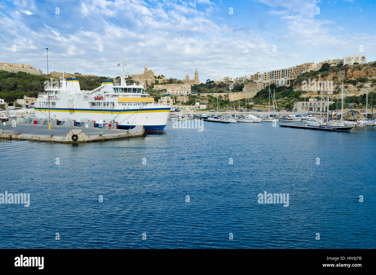 Mgarr Harbour in Gozo - Malta Stock Photo - Alamy