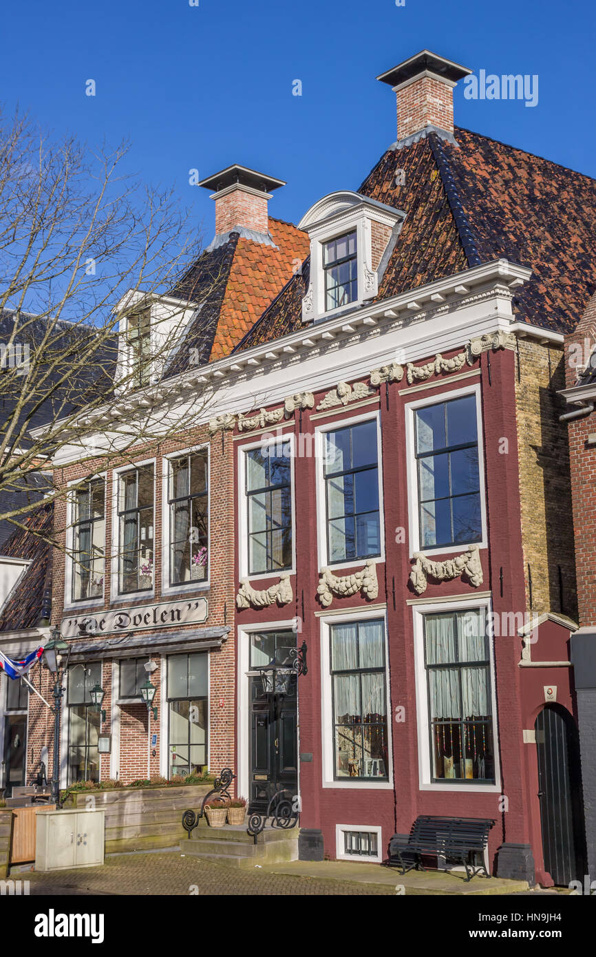 Old houses and restaurants in Franeker, Holland Stock Photo - Alamy