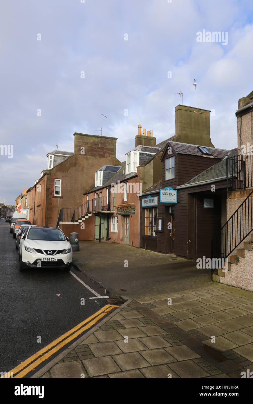 Arbroath street scene Angus Scotland February 2017 Stock Photo - Alamy