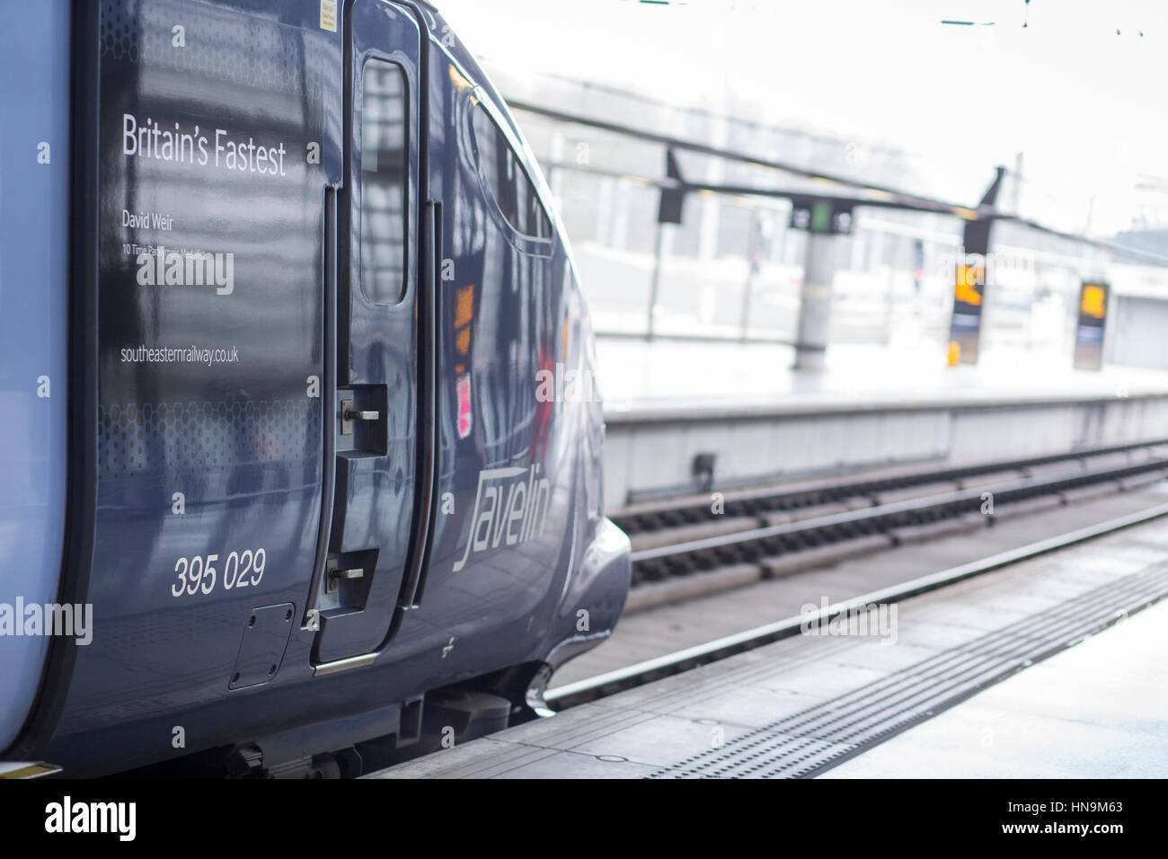 London, England, UK. High speed javelin trains run by SouthEastern ...
