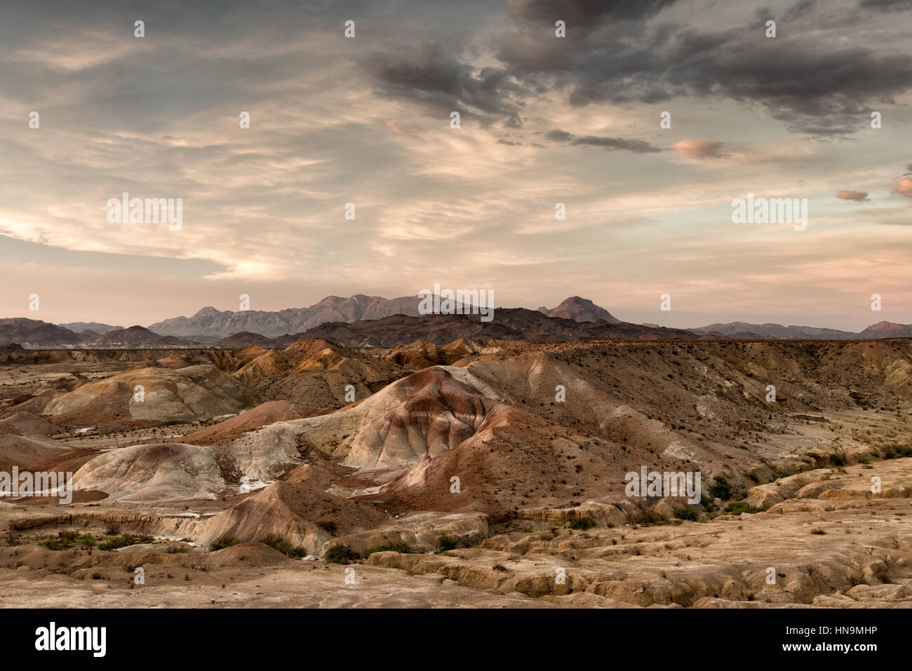 Big Bend Badlands showing hills and mountains, Texas, USA Stock Photo ...