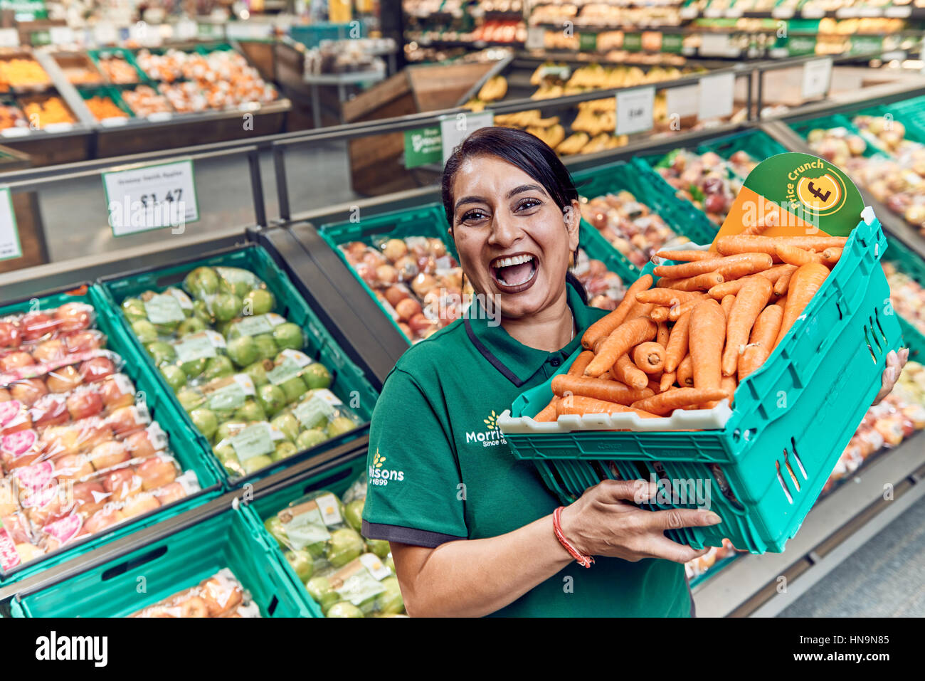 Morrisons staff hi-res stock photography and images - Alamy