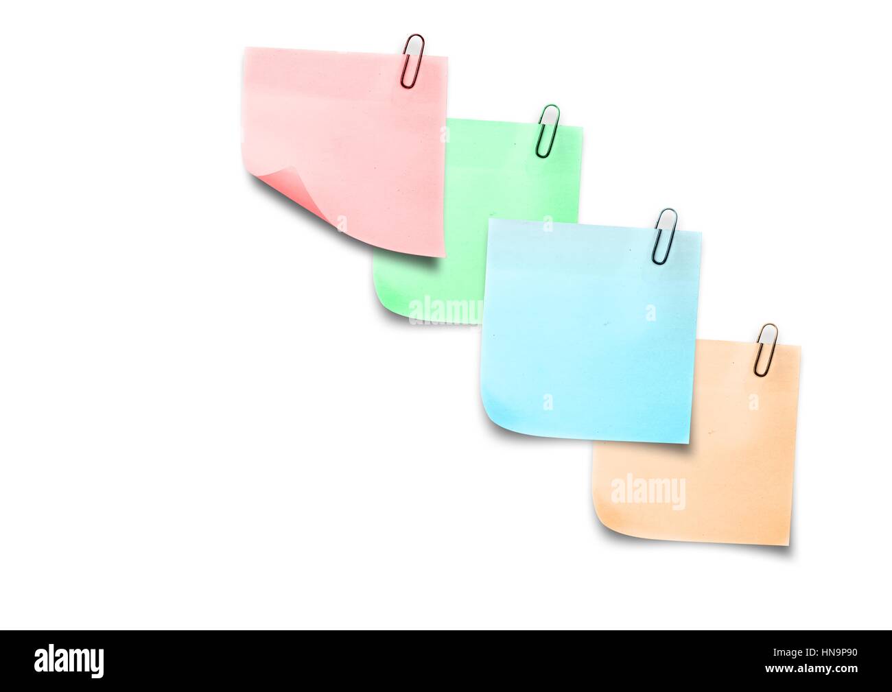 Digital composite of colored Sticky Note Arrow Icon Stock Photo - Alamy