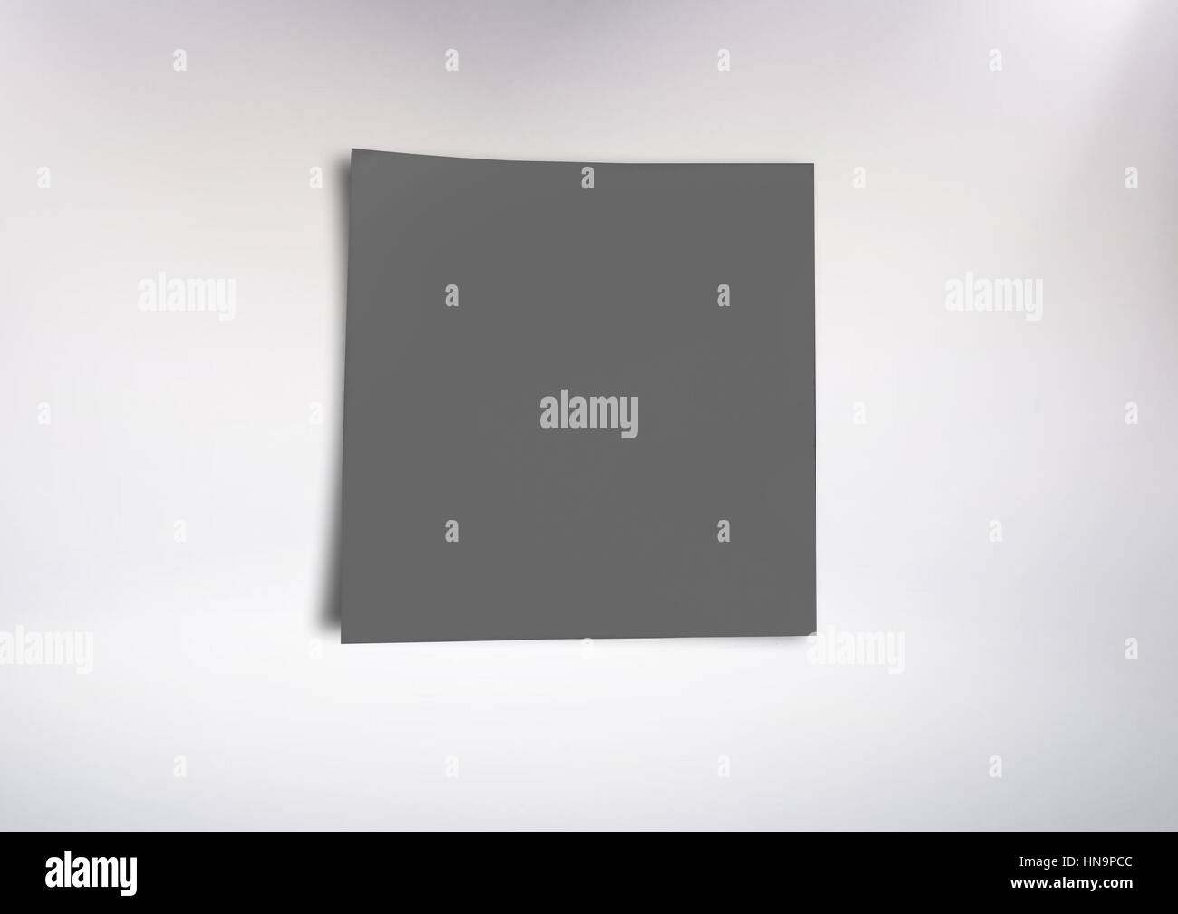 Digital composite of Grey sticky Note against grey neutral background ...