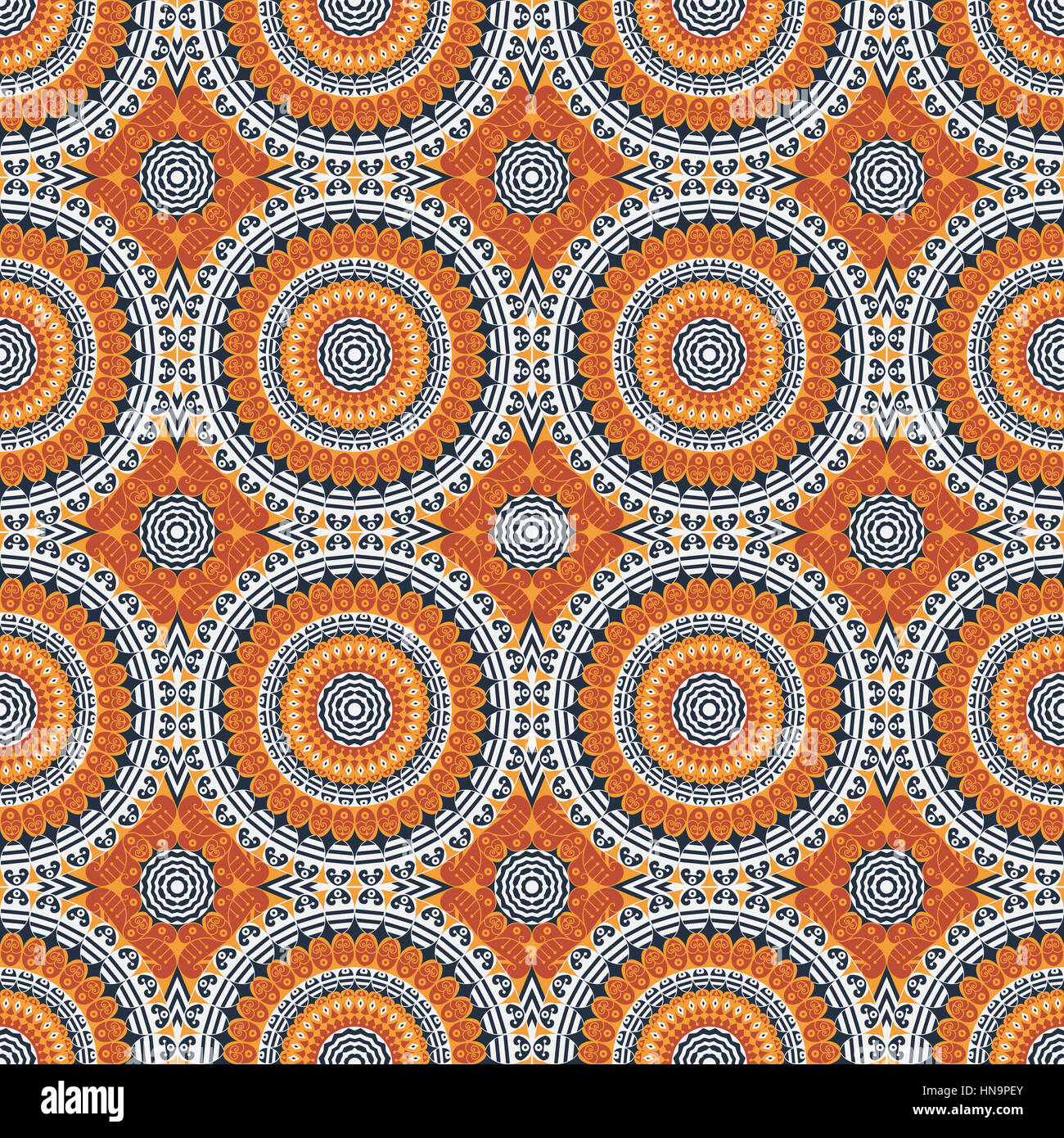 Vector seamless pattern. Colorful ethnic ornament. Arabesque style ...