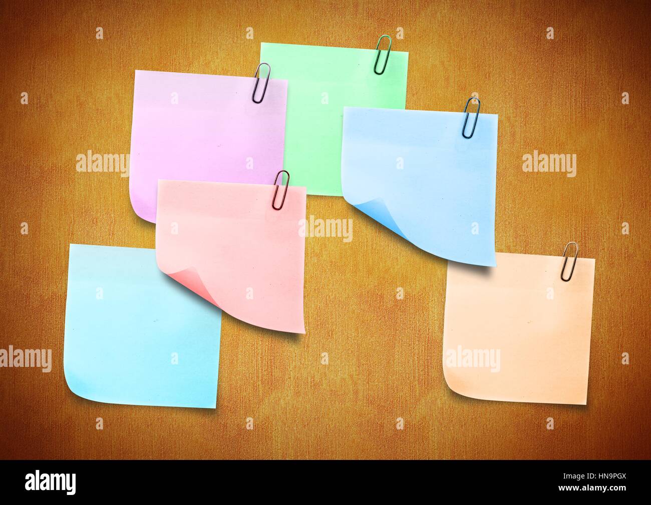 Digital composite of Sticky Note against neutral orange background ...