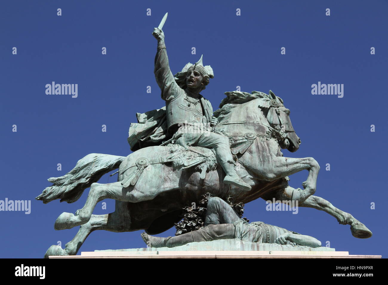 Statue of Vercingetorix in the Place de Jaude, Clermont-Ferrand ...