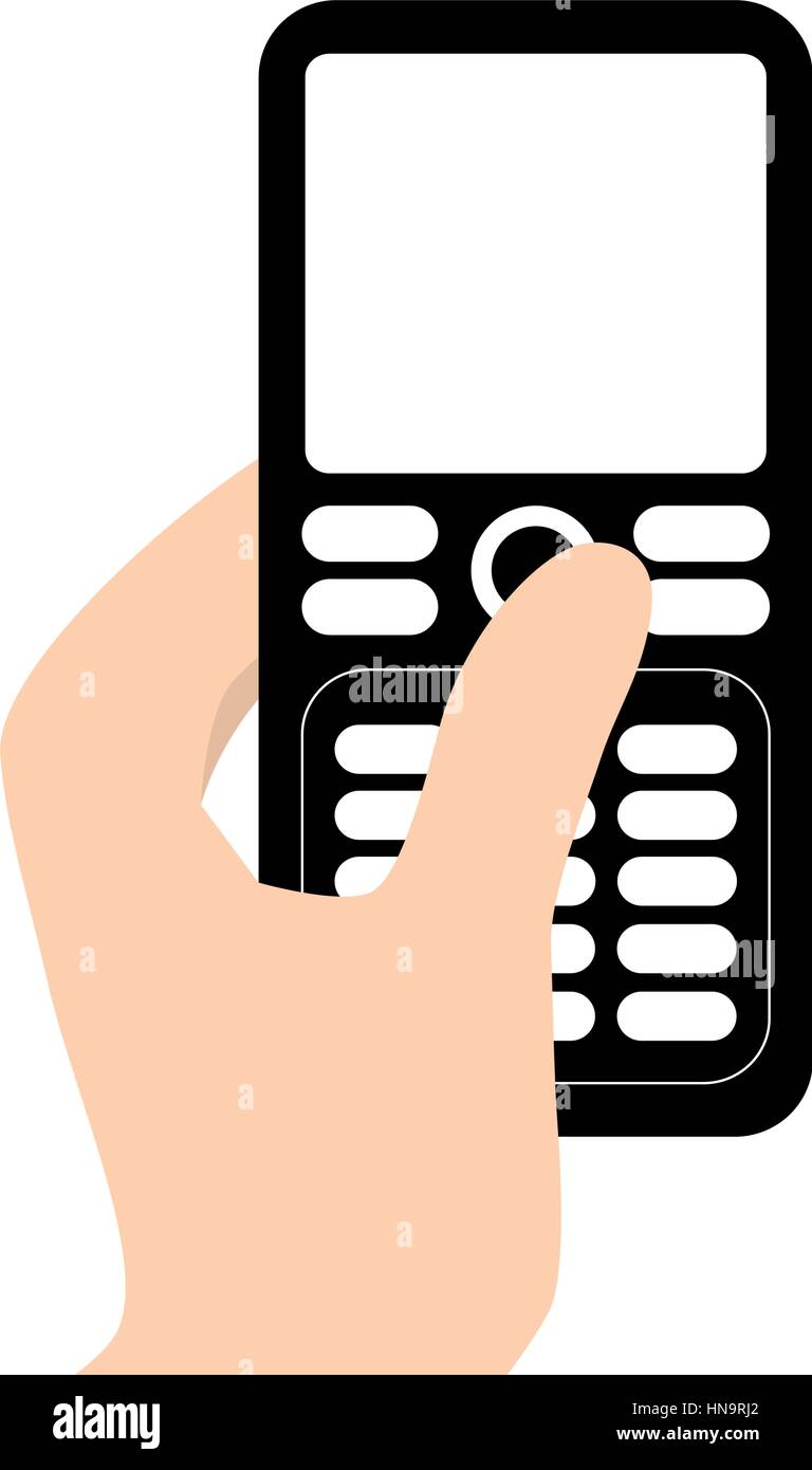 hand touch smart phone icon Stock Vector Image & Art - Alamy