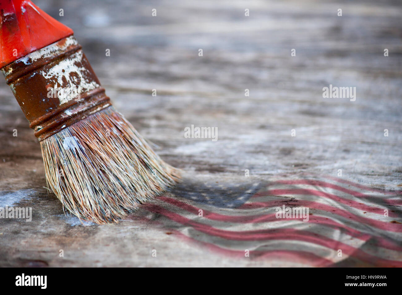 American flag paint job hi-res stock photography and images - Alamy