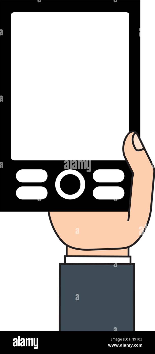mobile phone in hand icon Stock Vector Image & Art - Alamy