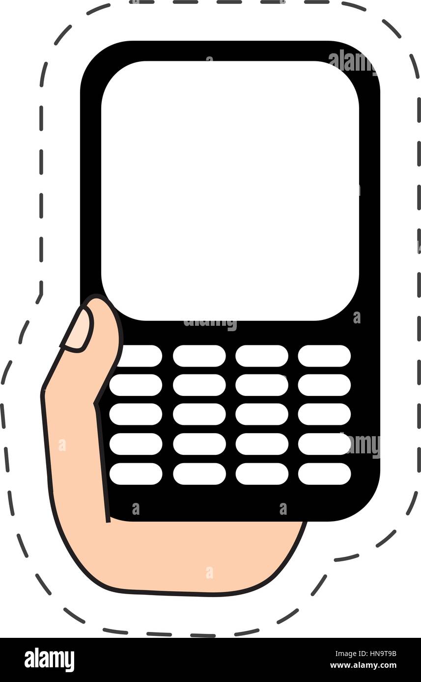 Modern smartphone showing photo Stock Vector Images - Alamy