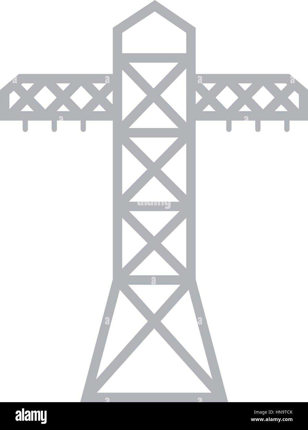 High tension pole Stock Vector Images - Alamy