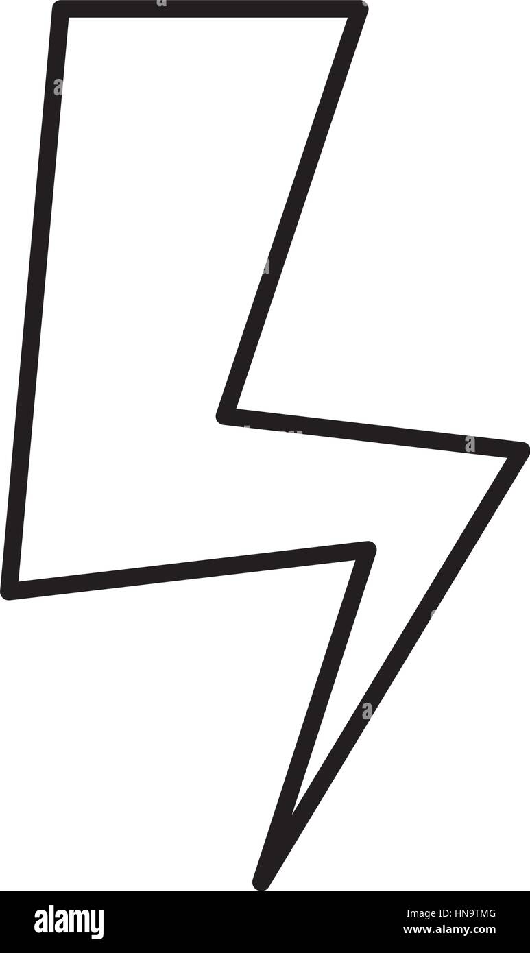 lightning energy electricity thin line Stock Vector Image & Art - Alamy