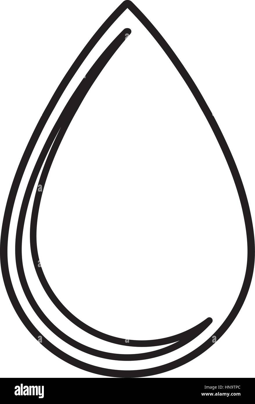 drop water ecology symbol thin line Stock Vector Image & Art - Alamy
