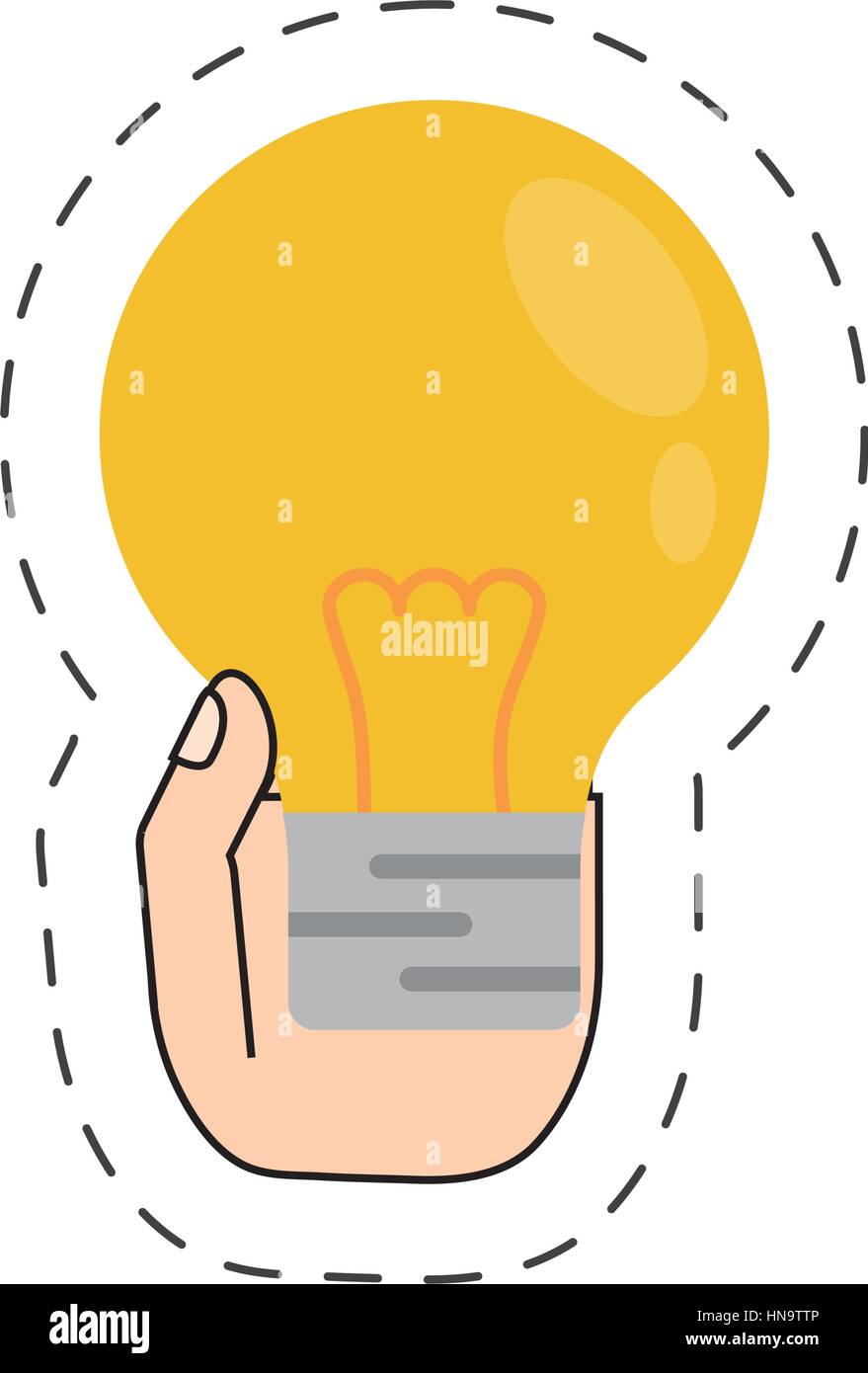 hand holding bulb light cut line Stock Vector Image & Art - Alamy hand holding bulb light cut line Stock Vector Image & Art - Alamy