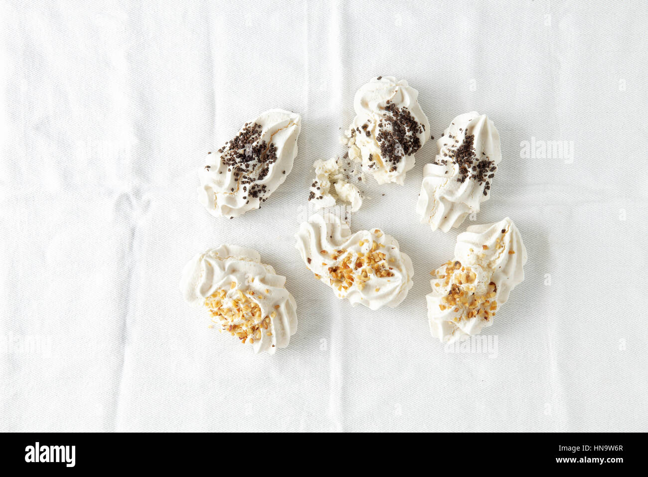 fresh delicious vanilla meringue background texture Stock Photo - Alamy