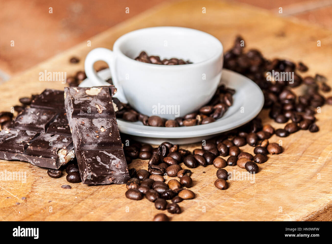 Coffee and chocolate Stock Photo - Alamy