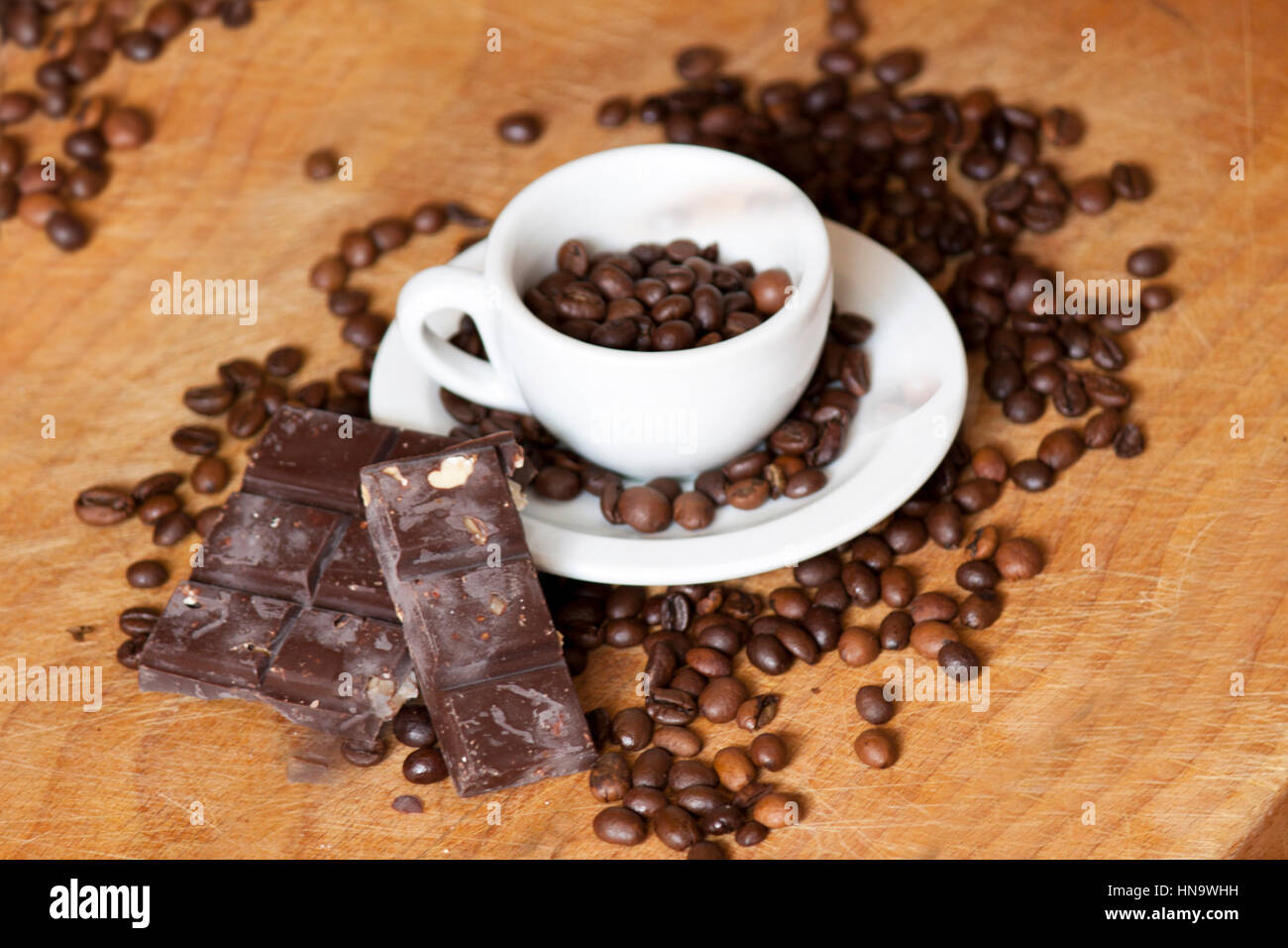 Coffee and chocolate Stock Photo - Alamy