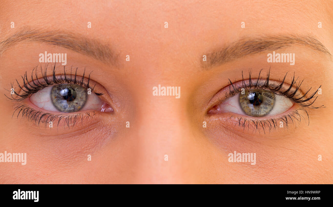 Extremely close up of a beautiful eyes Stock Photo - Alamy