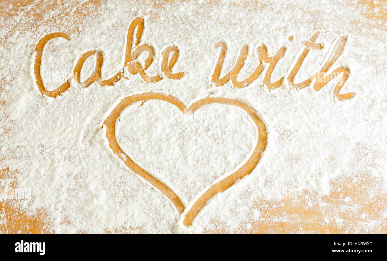 Writing in flour hi-res stock photography and images - Alamy