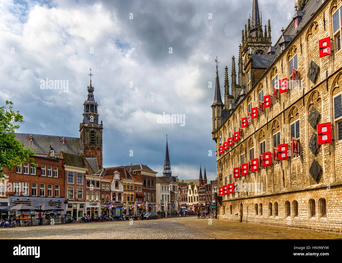 Market square with gothic city hall hi-res stock photography and images ...