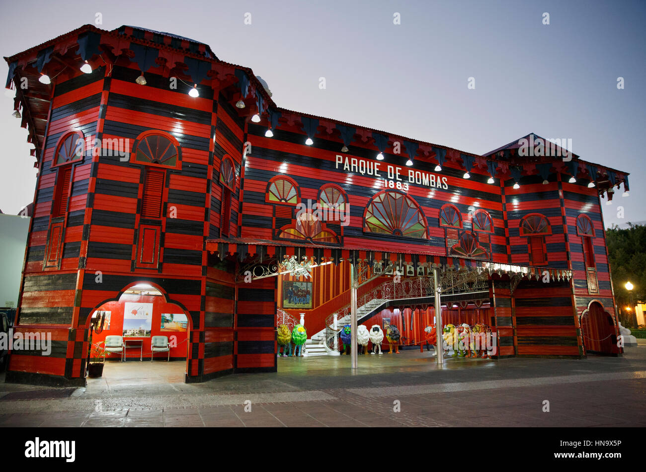 Parque de Bombas firehouse, Ponce, Puerto Rico Stock Photo - Alamy