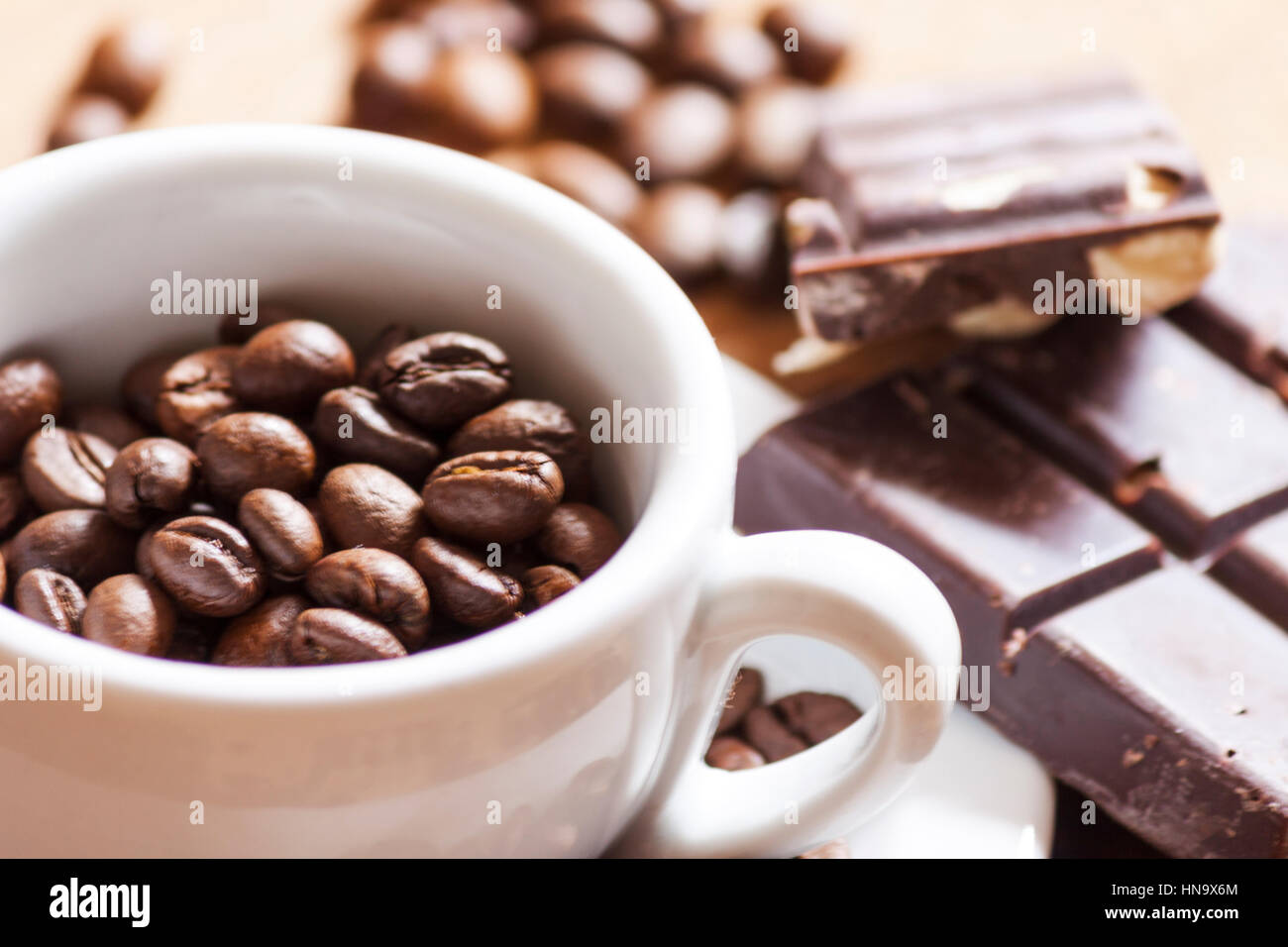 Coffee and chocolate Stock Photo - Alamy