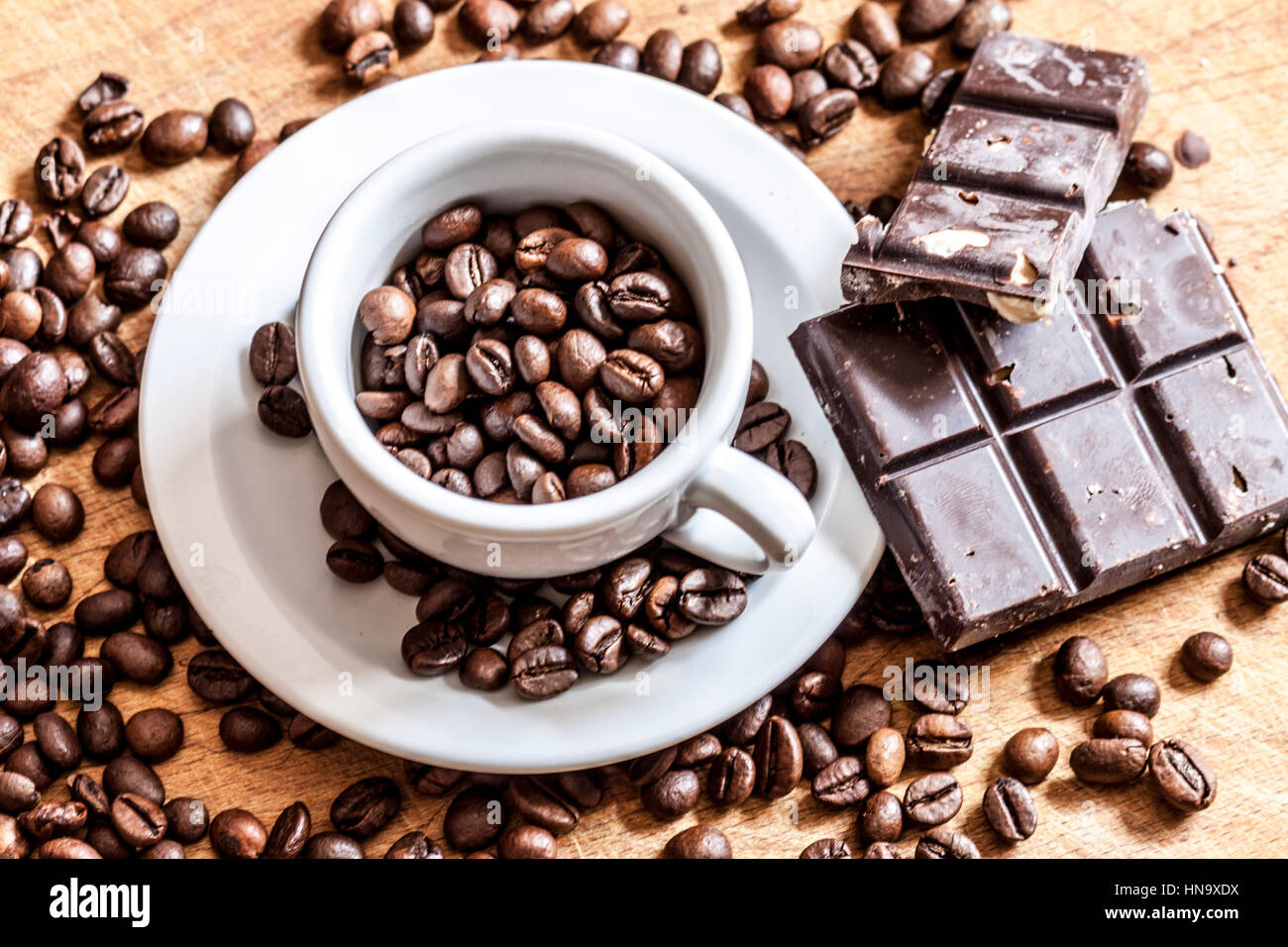 Coffee and chocolate Stock Photo - Alamy
