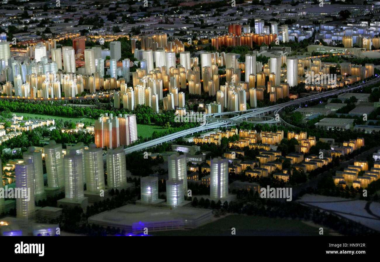 3d render city scale model hi-res stock photography and images - Alamy