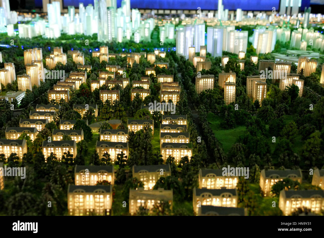 3d render city scale model hi-res stock photography and images - Alamy