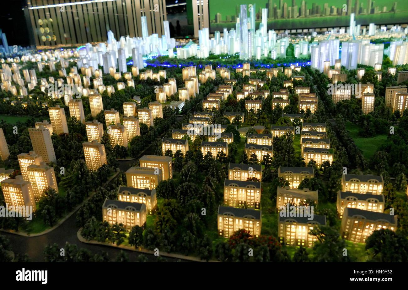3d render city scale model hi-res stock photography and images - Alamy