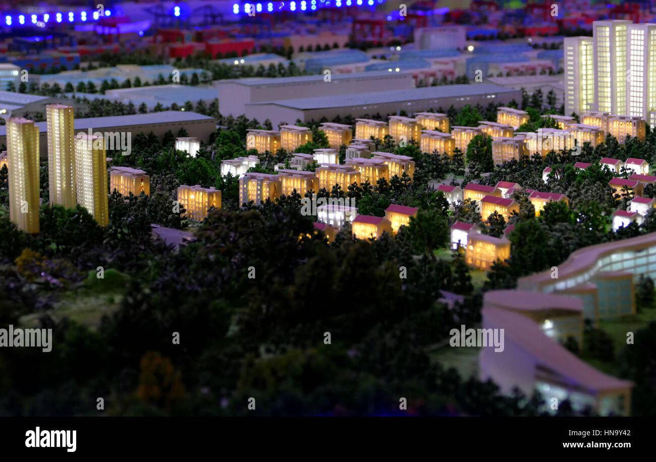 Model of a city architecture, buildings and park model Stock Photo - Alamy