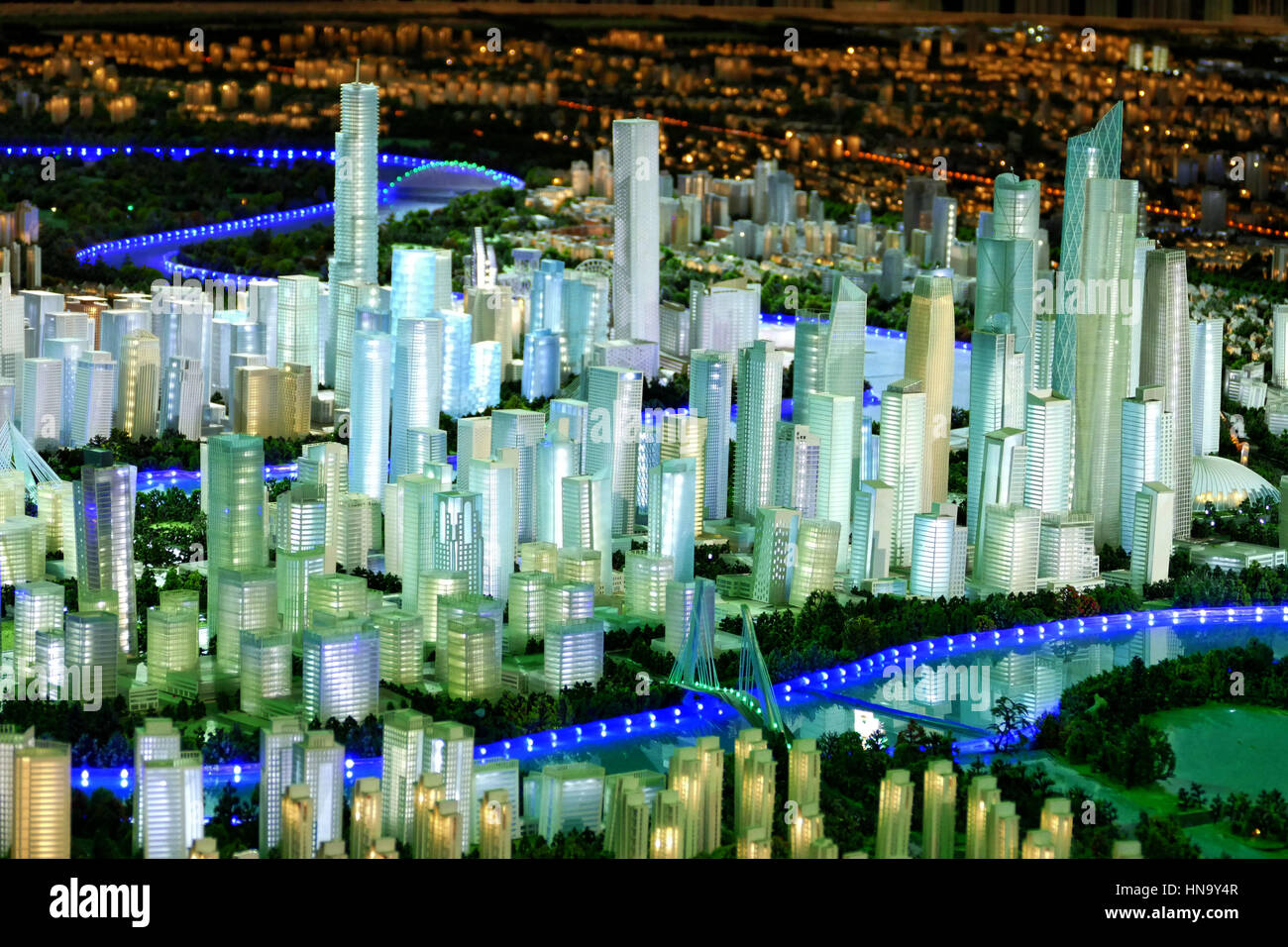 3d render city scale model hi-res stock photography and images - Alamy